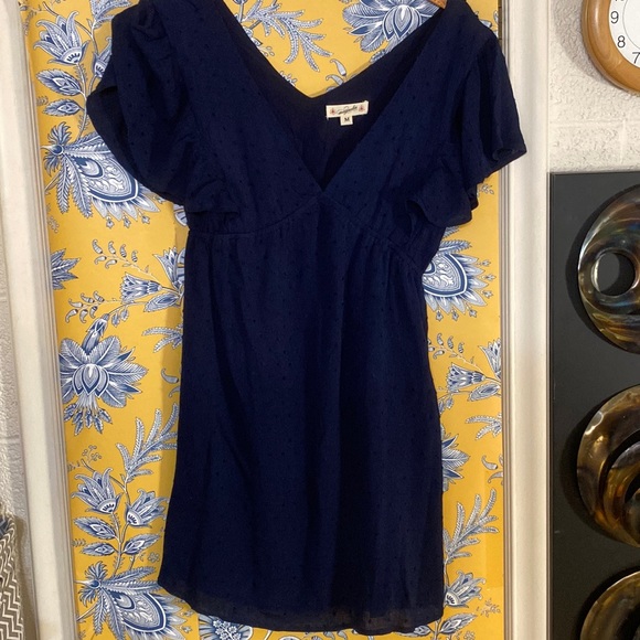 Magnolia | Dresses | Magnolia M Beautiful Boho Blue Dress With Raised ...